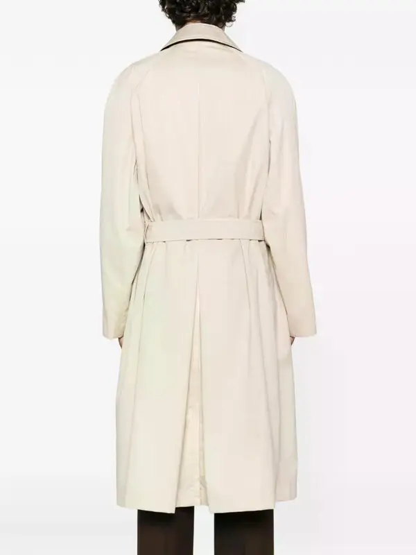 TOM FORD Leather-trimmed Belted Trench Coat