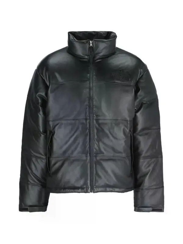 The North Face Quilted Leather Puffer Jacket