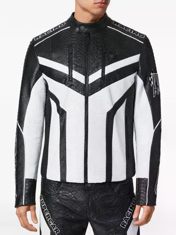 Philipp Plein Moto Jacket Las Vegas Racing