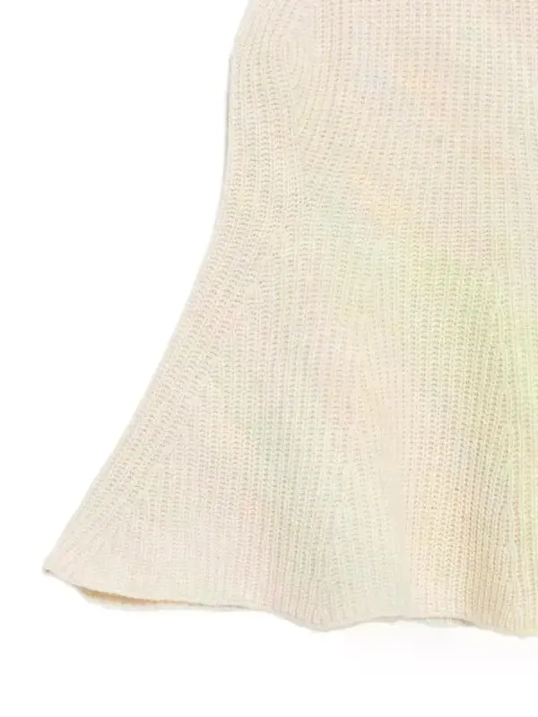 Liviana Conti Ribbed-knit Peplum Tank Top
