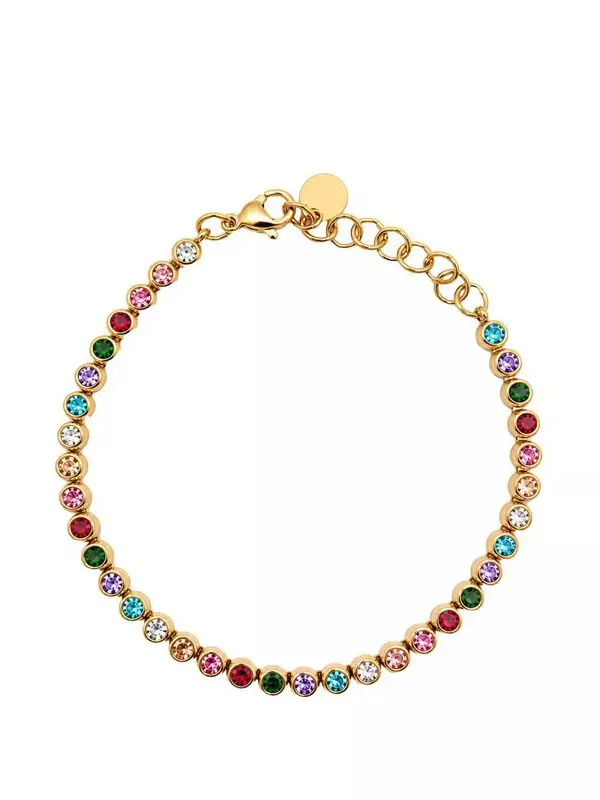 HZMER JEWELLERY Multicolor Faux Gem Tennis Bracelet