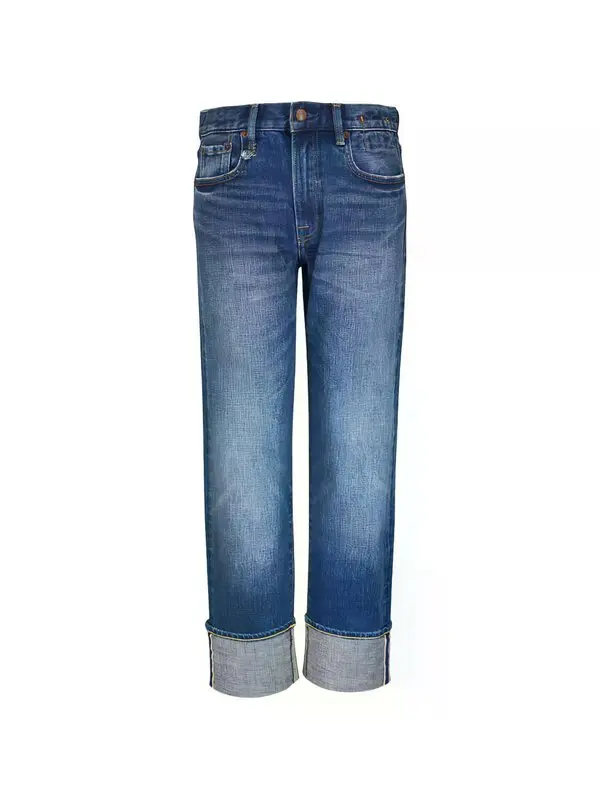 R13 Faded Turn-up Jeans
