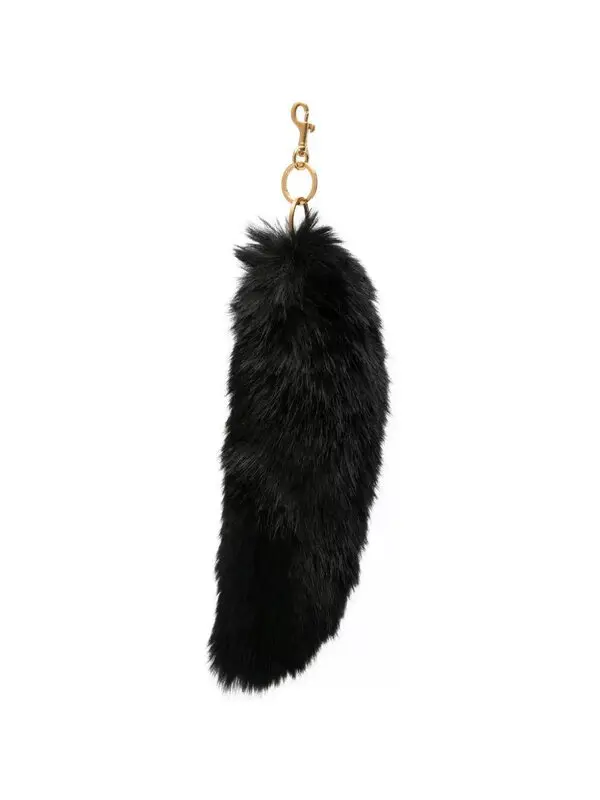 Balenciaga Faux-fur Tail Keyring