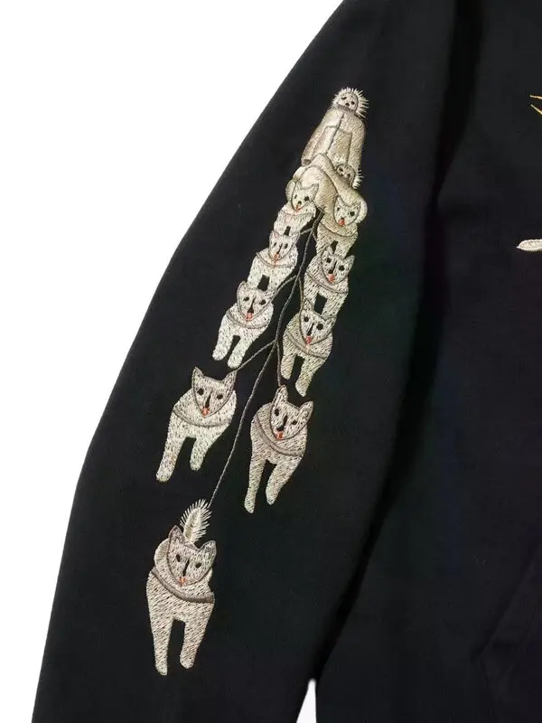 TAILOR TOYO Alaska Embroidered Zip-up Hoodie