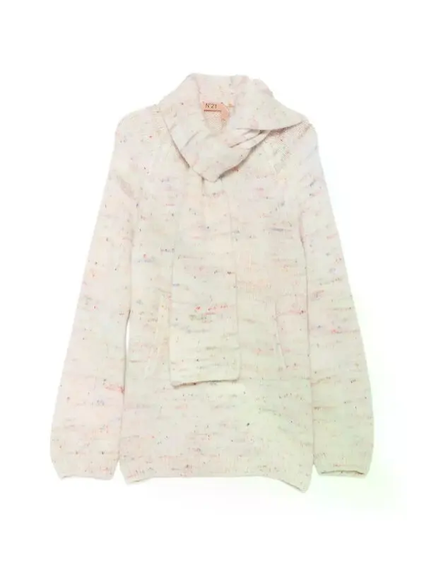 N°21 Scarf-detail Sweater