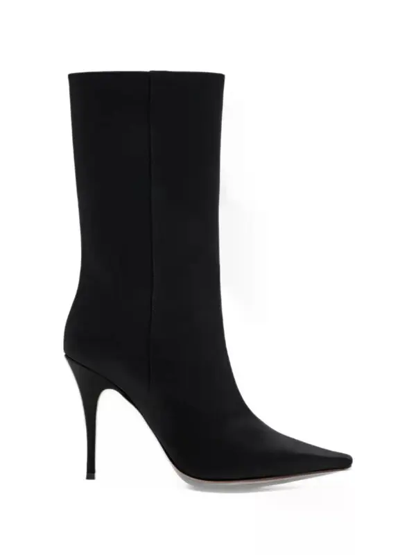 Amina Muaddi Felicia Pointed-toe Ankle Boots