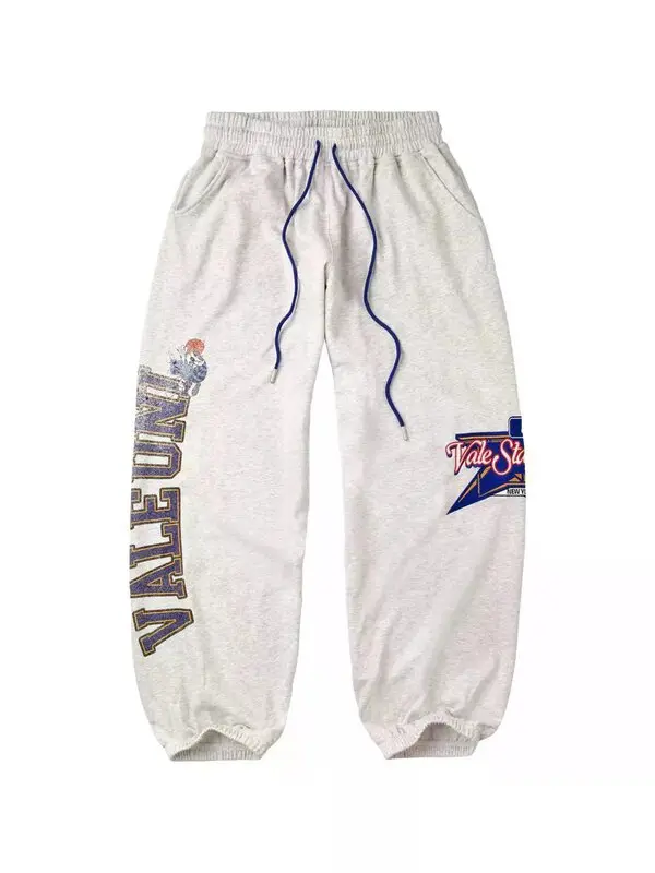 VALE FOREVER Forever Uni Logo-print Drawstring Track Pants - Grey