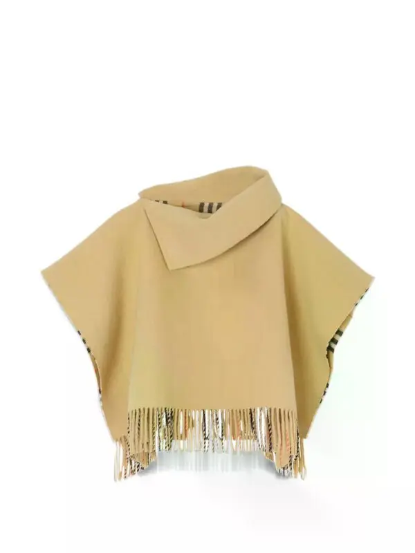 Burberry Wool Capelet - Neutrals
