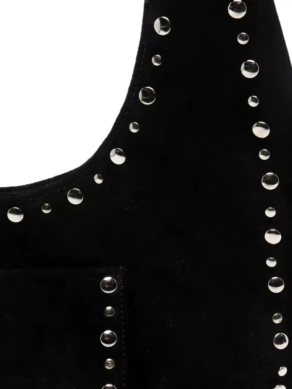 Gimaguas Franca Stud-embellished Suede Shoulder Bag