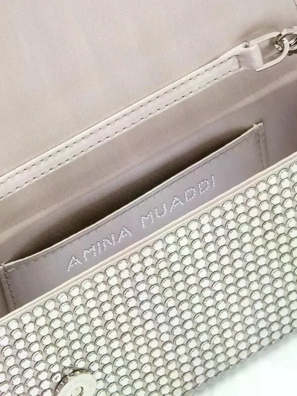 Amina Muaddi Paloma Crystal Shoulder Bag