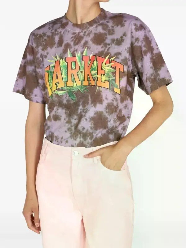 MARKET Tie-dye Logo-print T-shirt