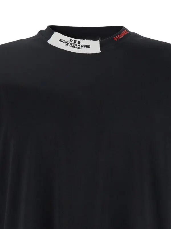Dsquared2 Regular Fit Embroidered Neck T-shirt