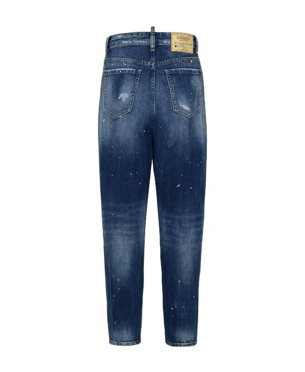 Dsquared2 Distressed Logo Patch Jeans
