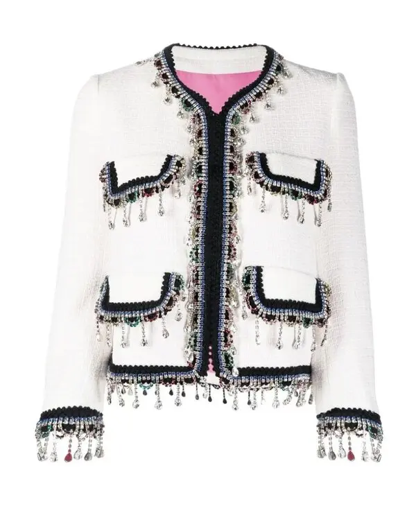 Dsquared2 24 Chic Embellished Cropped Jacket