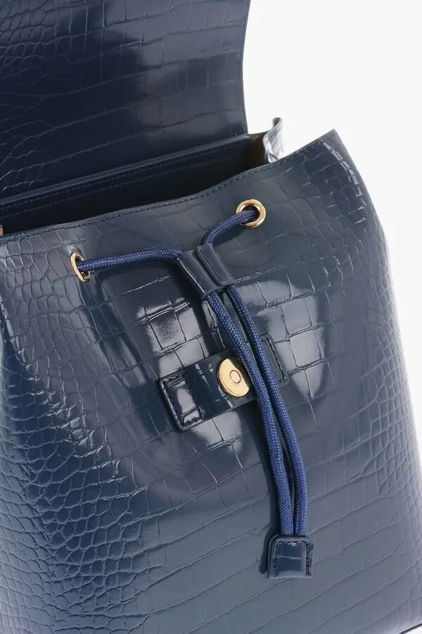 Moschino Crocodile-effect Backpack