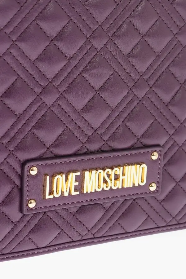 Moschino Diamond-quilted Crossbody Bag