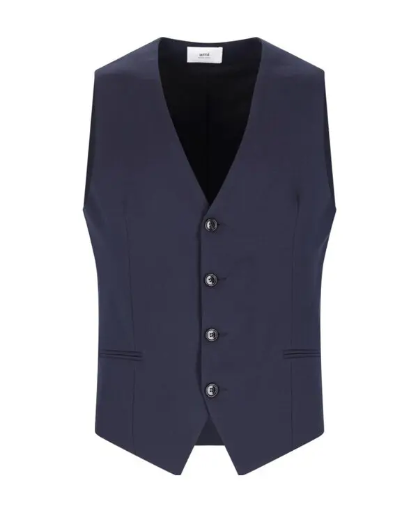AMI Paris Tailored Wool Waistcoat