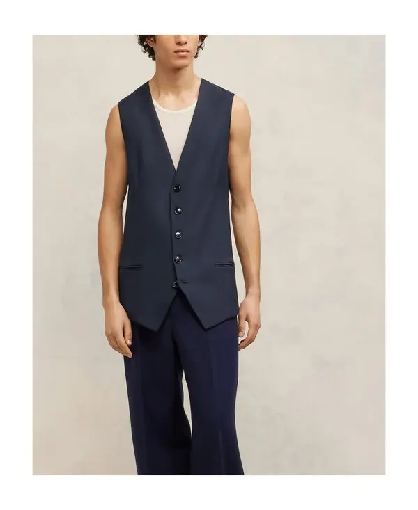 AMI Paris Tailored Wool Waistcoat