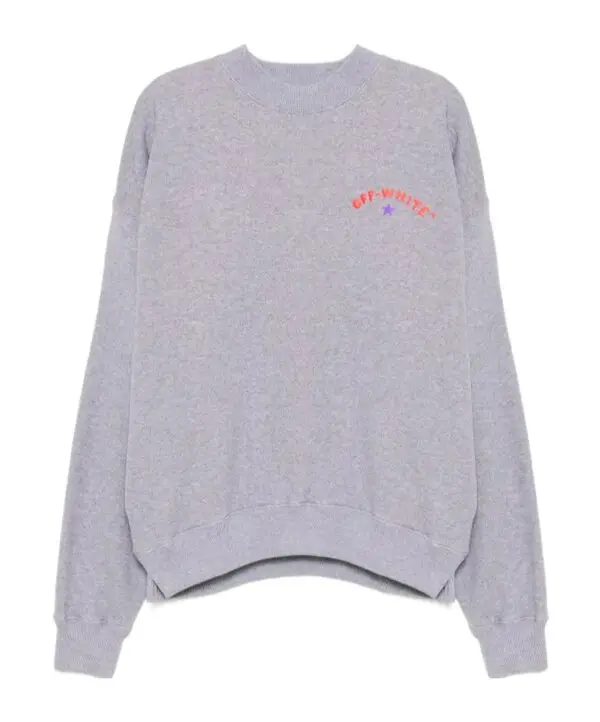 Off-White Logo-print Sweatshirt - Grey