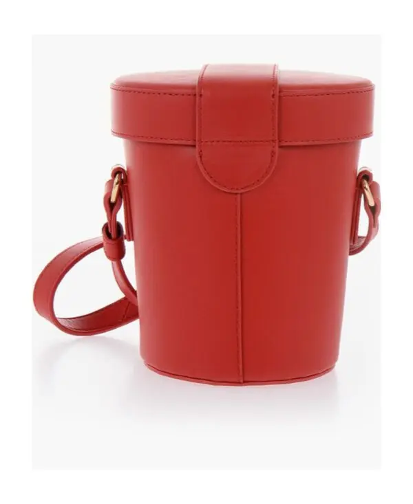 Moschino Logo-plaque Leather Bucket Bag