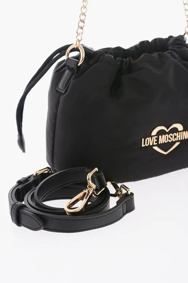 Moschino Mini Logo-plaque Bucket Bag