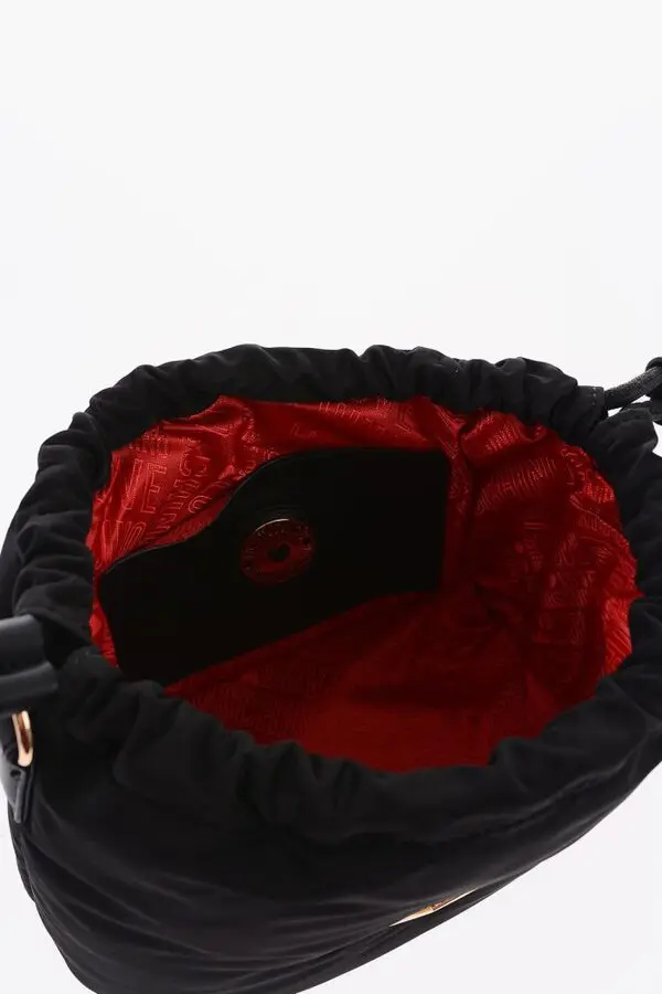 Moschino Mini Logo-plaque Bucket Bag