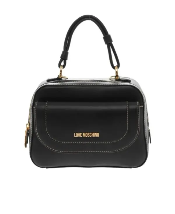 Moschino Logo Shoulder Bag - Black