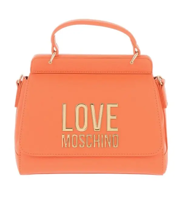 Moschino Logo Shoulder Bag - Orange