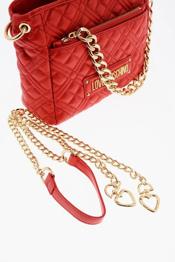Moschino Logo Quilted Handbag