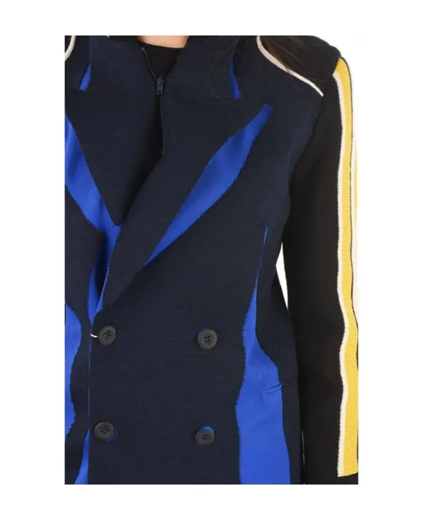 MAISON MARGIELA Two-tone Double-breasted Blazer