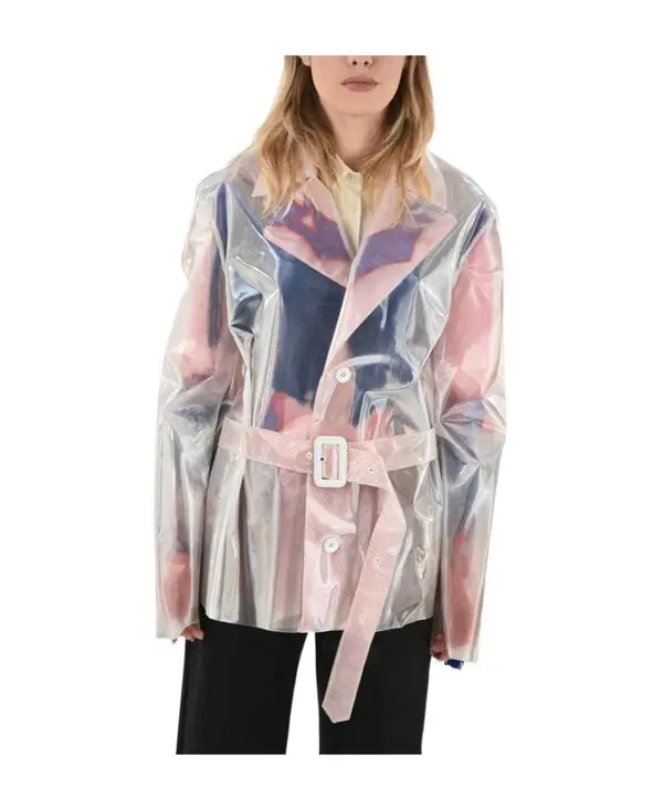MAISON MARGIELA Belted Single-breasted Jacket - Gray