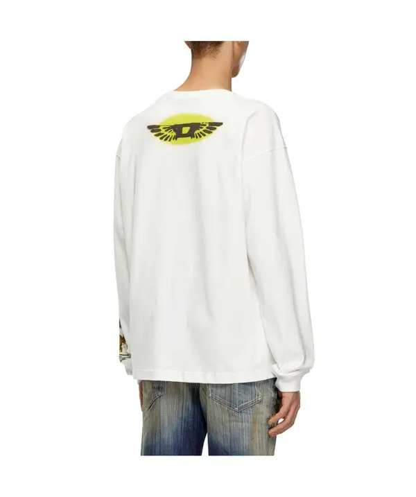 DIESEL® Graphic-printed Long-sleeved T-shirt