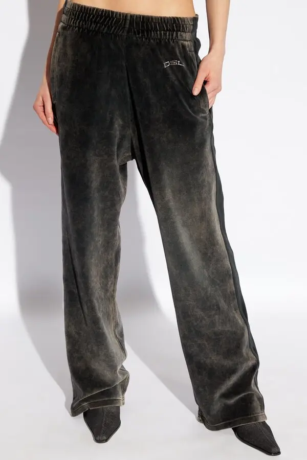 DIESEL® P-martyn Chenille Wide-leg Track Pants