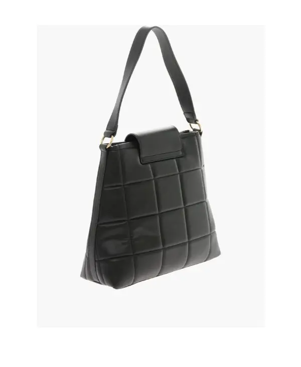 Moschino Logo-plaque Quilted Shoulder Bag