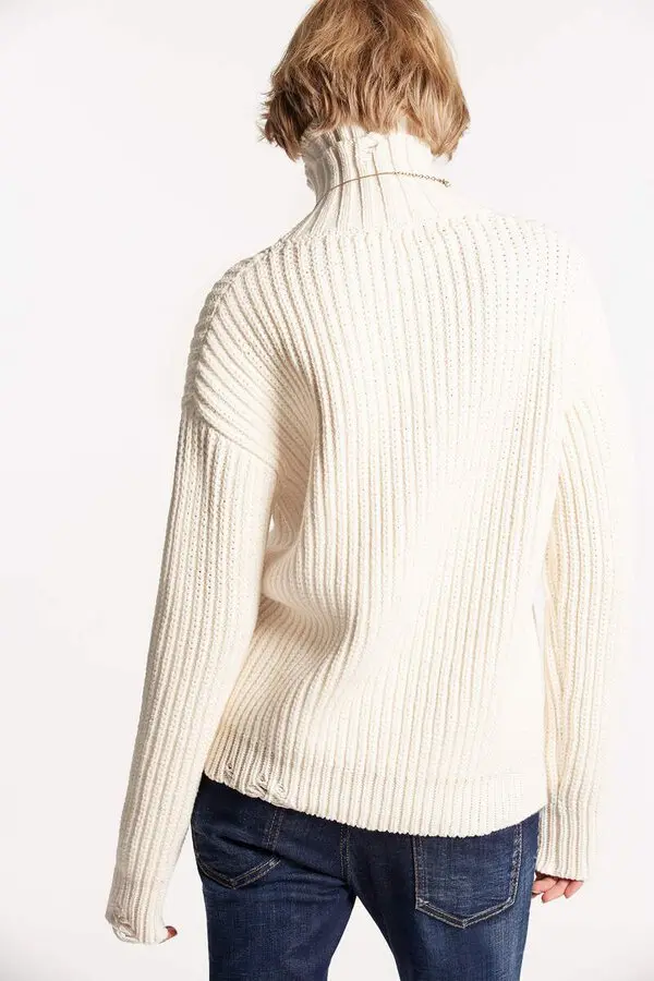 Dsquared2 Distressed Roll-neck Jumper