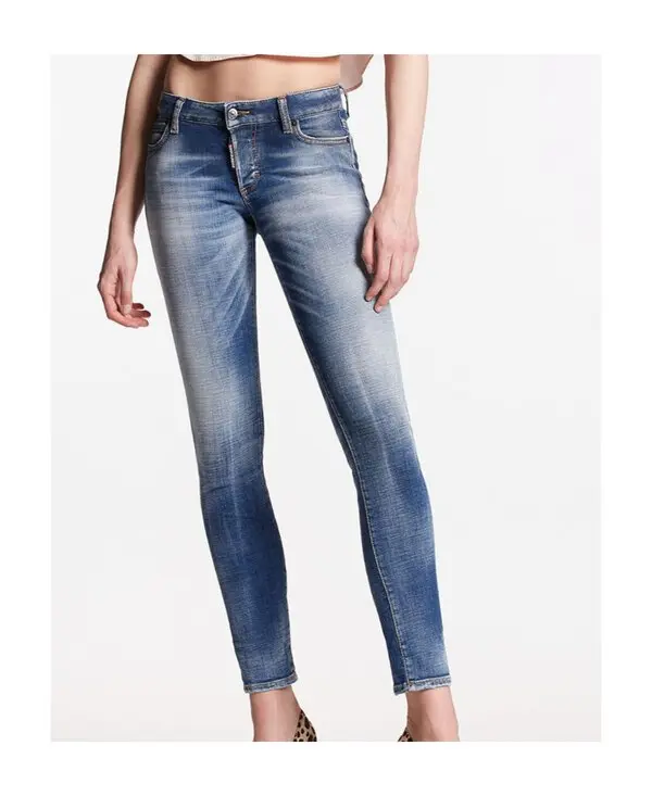 Dsquared2 Mid-rise Cropped Skinny Jeans