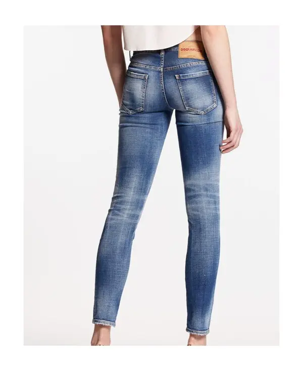Dsquared2 Mid-rise Cropped Skinny Jeans