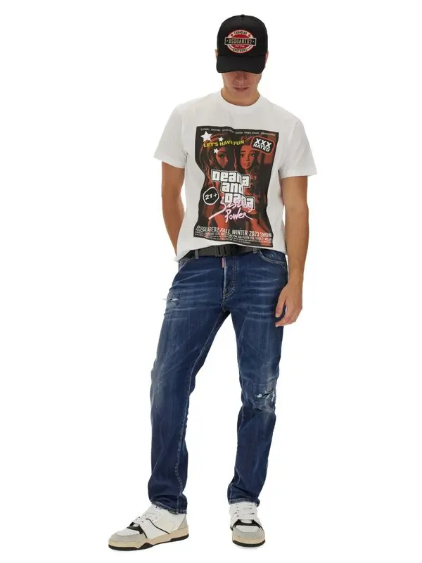 Dsquared2 Graphic Printed Crewneck T-shirt