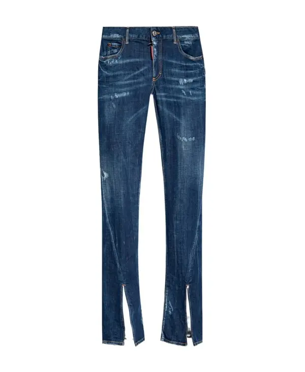 Dsquared2 Logo Patch Bootcut Jeans