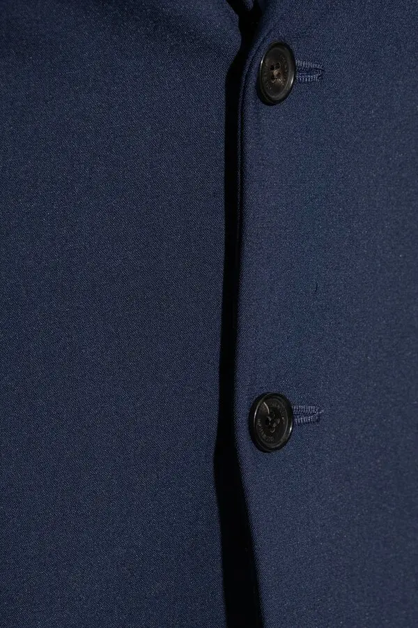 Off-White Single-breasted Long-sleeved Blazer