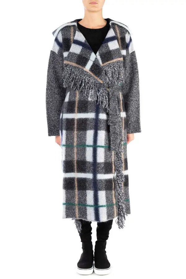 Stella McCartney Checked Belted Cardigan