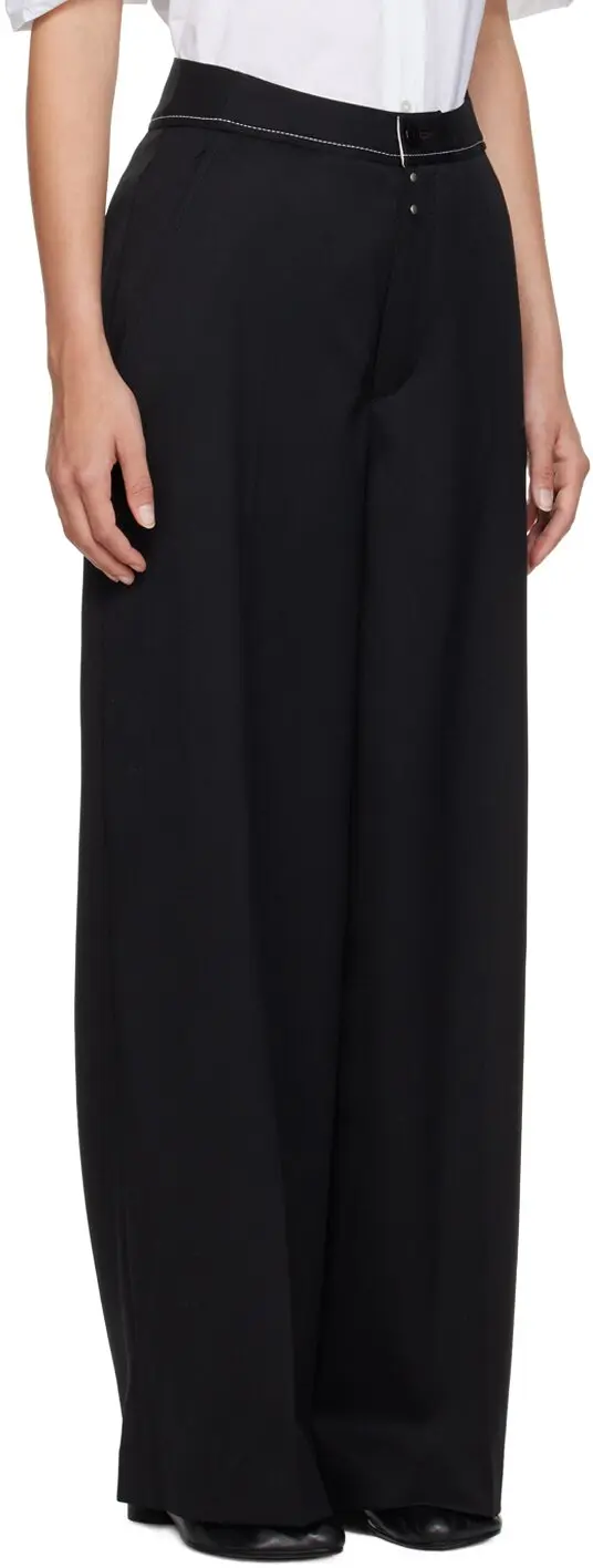 MAISON MARGIELA High-waisted Wide-leg Pants