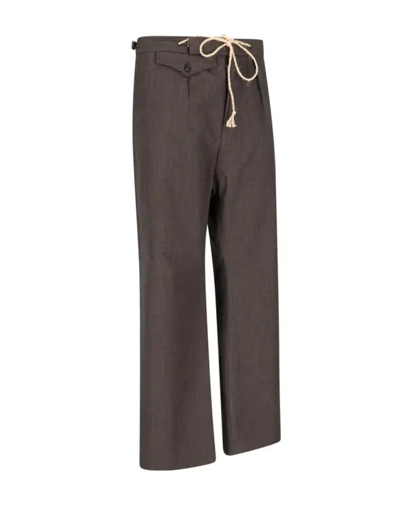 MAISON MARGIELA Straight-leg Drawstring Trousers