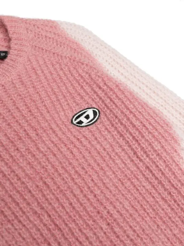 DIESEL® Bleached Waffle-knit Sweatshirt