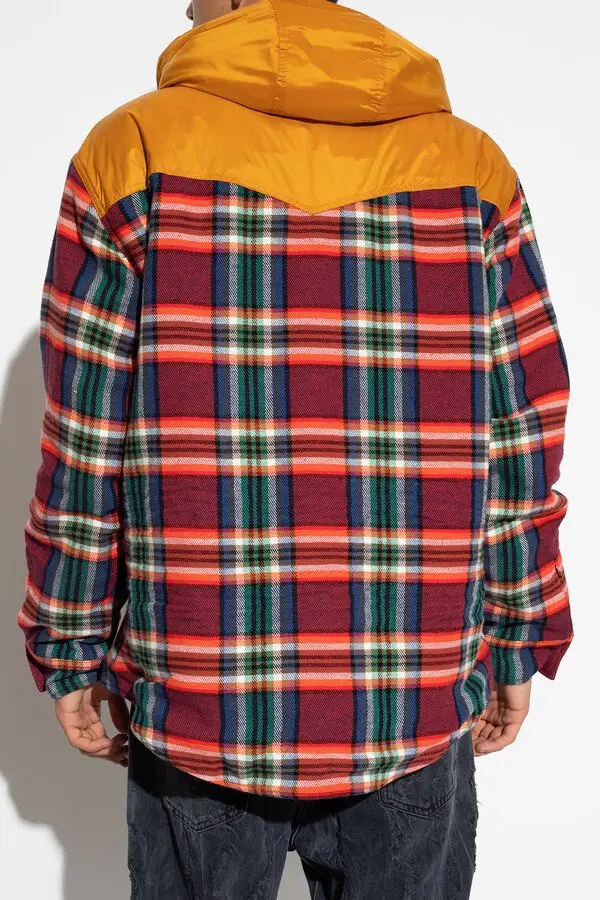 Dsquared2 Checkered Hooded Overshirt Jacket