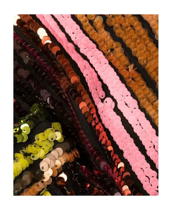 Dsquared2 Striped Sequin Flared Trousers