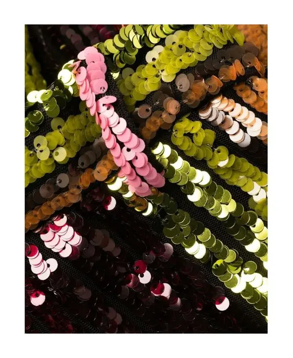 Dsquared2 Striped Sequin Flared Trousers