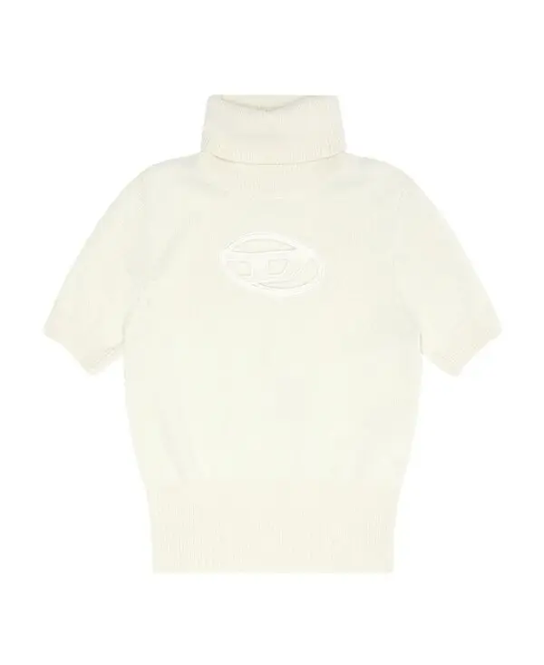 DIESEL® Logo Patch High Neck Sweater