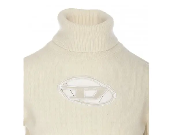 DIESEL® Logo Patch High Neck Sweater
