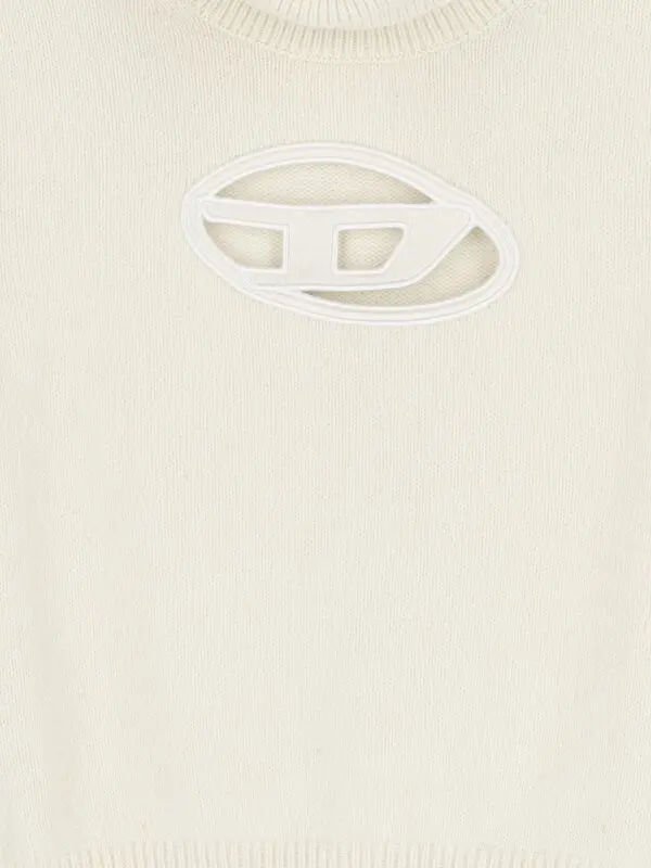 DIESEL® Logo Patch High Neck Sweater